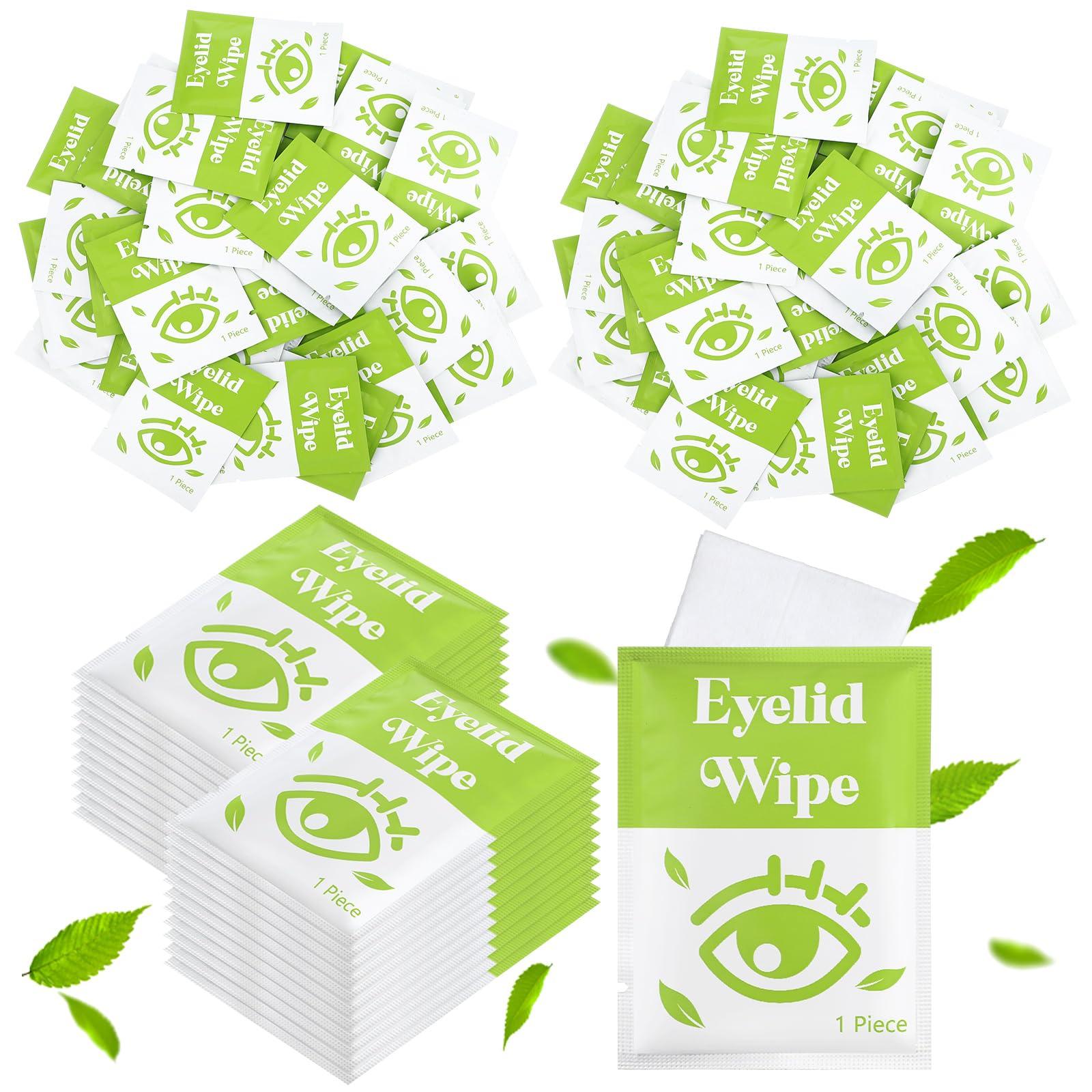 Timgle 200 Pcs Tea Tree Eyelid Wipes Individually Timgle