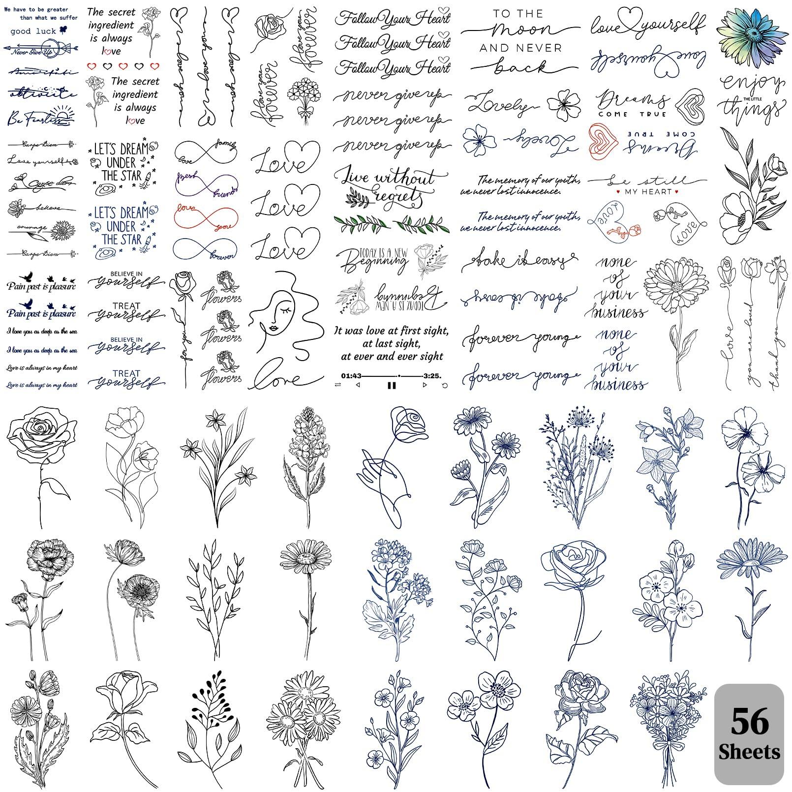 Aresvns Waterproof Cute Temporary Tattoos 56 Aresvns